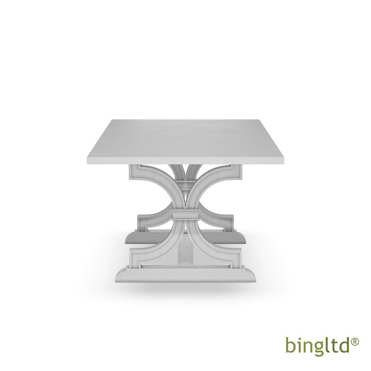 BingLTD - 78"- 94" Long 40" Wide 30" Tall Isha Rectangle Dining Table - Chalk Top & Chalk Base ...